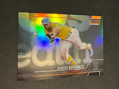 2022 STADIUM CLUB CHROME XANDER BOGAERTS #73 ORANGE /25 - FREE SHIPPING ...