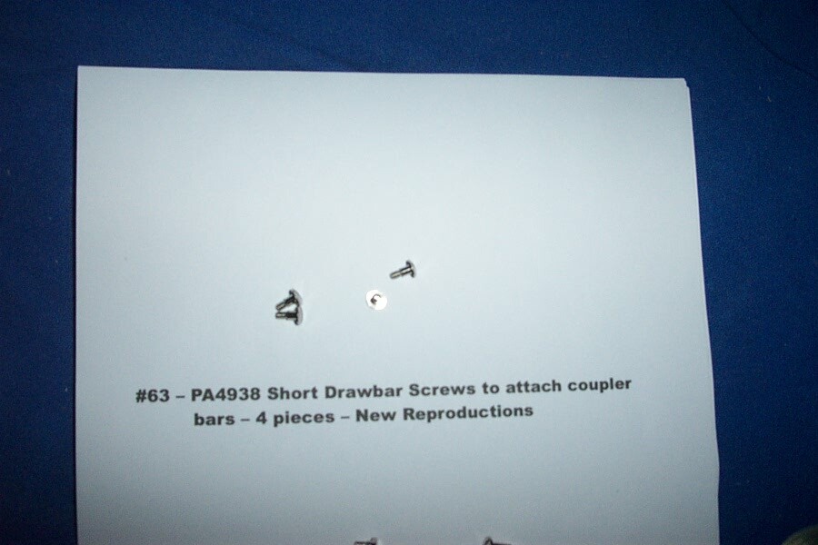 American Flyer Parts - PA4938 Short Drawbar Screw - 4 pieces - #63 | eBay