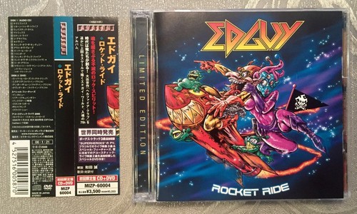 Edguy - Rocket Ride + 3 Bonus (Rare PROMO Japan CD + DVD w/OBI) MIZP ...