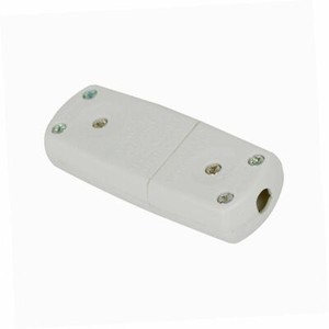 10amp 250v 3 PIN MAINS ELECTRICAL FLEX PLUG CABLE JOINER CONNECTORS 3 ...