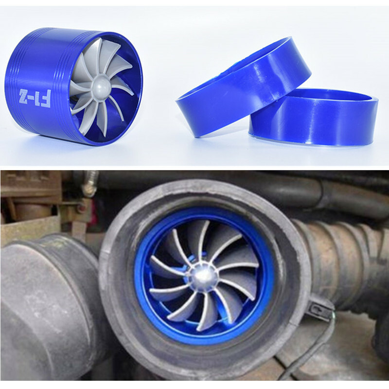 Car Supercharger Turbine Turbo Charger Air Filter Intake Fan Fuel Gas ...