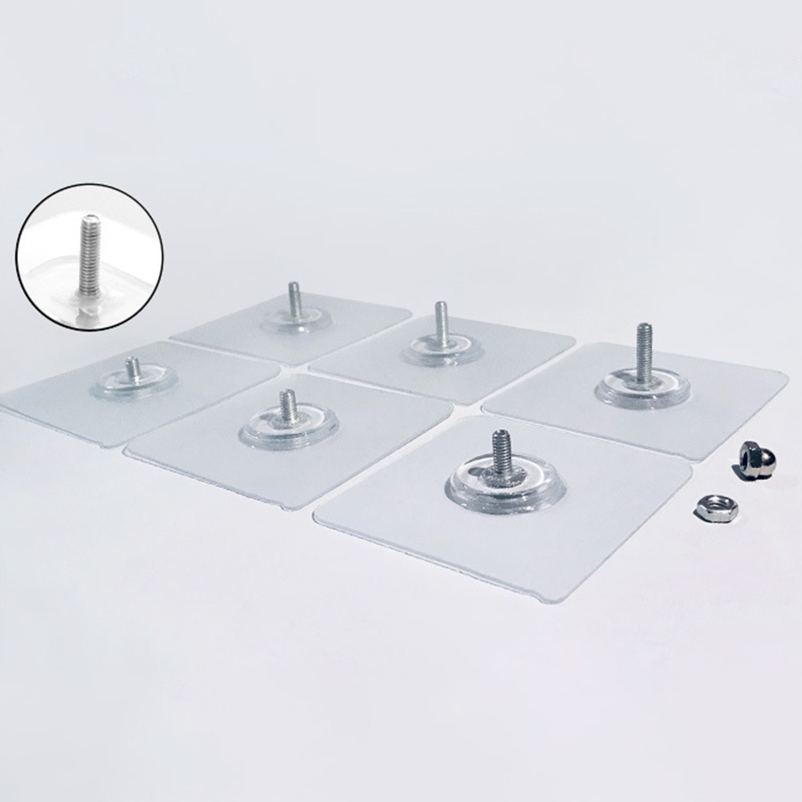 10pcs Sticky Hooks Compact Punch-free Sticky Wall Picture Hangers 6 ...