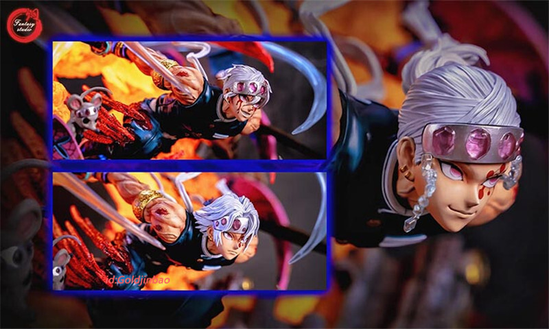 Fantasy Recast Demon Slayer Uzui Tengen 1/6 Resin Statue In STOCK Led ...