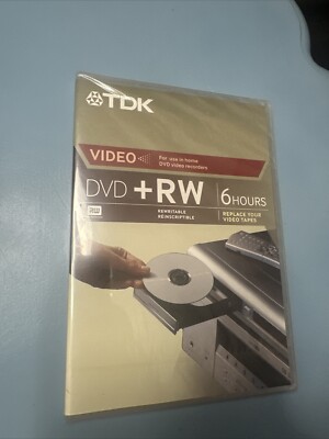 NEW TDK DVD + RW Disc Sealed Single Pack 6 Hours video | eBay