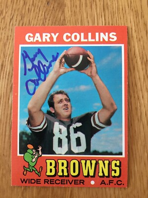 Browns Gary Collins signed 1971 Topps Card | eBay