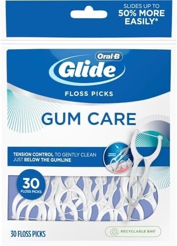 Crest Dental Floss Crest Glide Mint Dental Floss 54.6 Yards