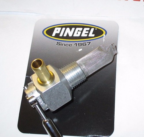 Classic race Pingel Hi Flow Fuel Tap. Single Race Outlet. 3/8" NPT male ...