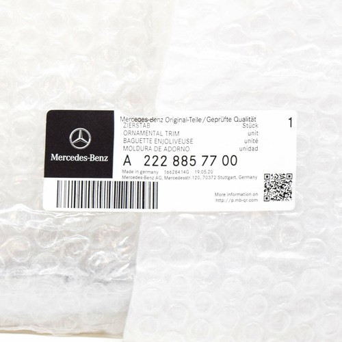 NEW MERCEDES BENZ S W222 FRONT BUMPER LEFT ORNAMENTAL TRIM A2228857700 ...