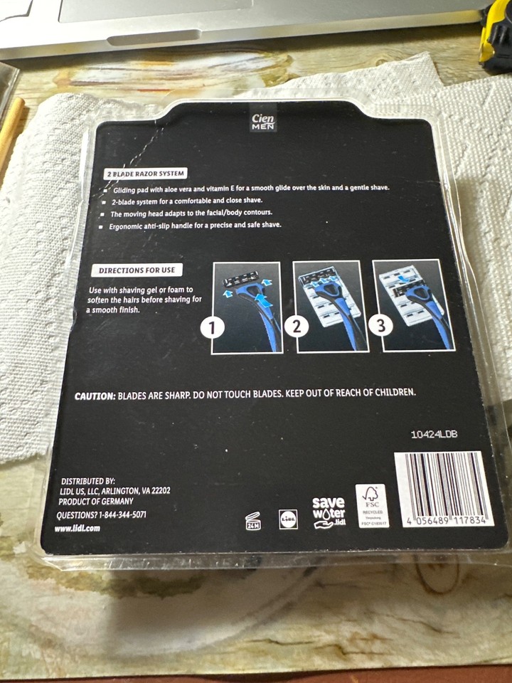 Cien Men Dynamic 25 Pro Blade Shaving System. Quick & Smooth. 1×Handle ...