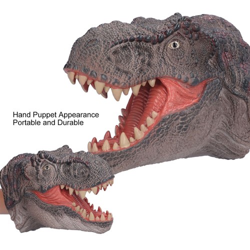 Dinosaur Puppet Rubber Portable Hand Drawn Comfortable Grip ...