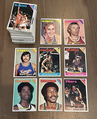 1975 Topps Basketball (140) Card Lot - Base, Team Checklists, Scoring ...