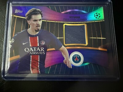 Vitinha PSG Patch Relic Purple /299 Topps UCC Flagship 2024/25 | eBay UK