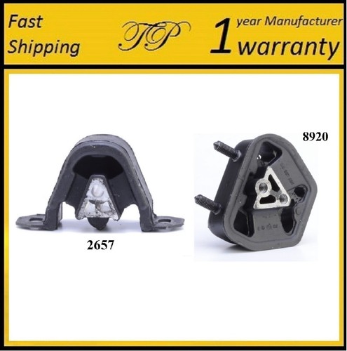 2PCS REAR & RIGHT MOTOR MOUNT FOR 1999-2002 DAEWOO LANOS 1.5L & 1.6L ...