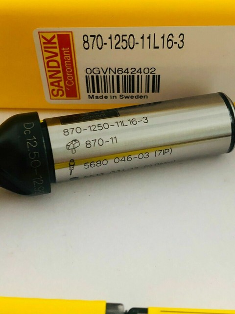SANDVIK CoroDrill 870-1250-11L16-3 4 pcs. WSP 870-1260-11-PM 4334 for ...