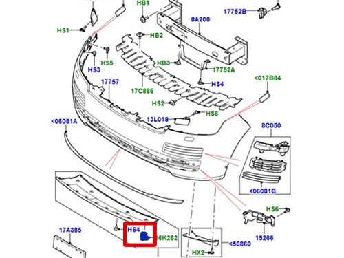GENUINE LAND ROVER FRONT BUMPER SCREW RANGE ROVER DISCOVERY SPORT ...