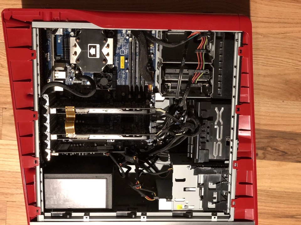 RED Dell XPS 630i Quad Core Q6600, 8GB DDR2 Ram, No HDD | eBay