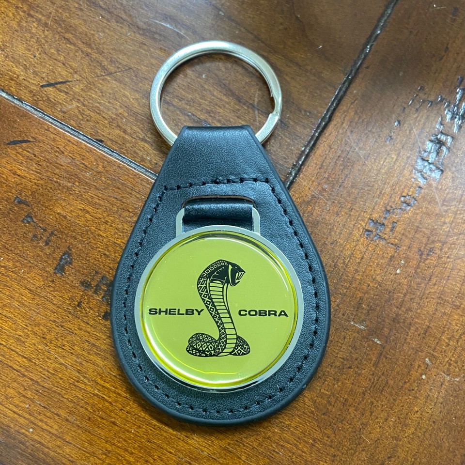 Shelby Cobra Ford Mustang Gold Vintage Key Chain ring fob GT350 GT500 ...