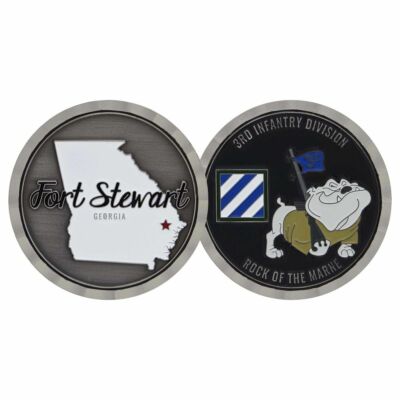 ARMY FORT STEWART ROCK OF MARNE 3RD INFANTRY DIVISION 1.75" CHALLENGE ...