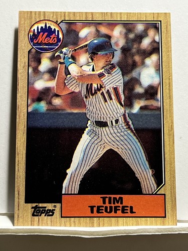 1987 Topps Baseball Card #158 - Tim Teufel (Mets) | eBay