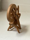 Vintage Miniature ROCK HOUSE Souvenir Wooden SPINNING WHEEL | eBay