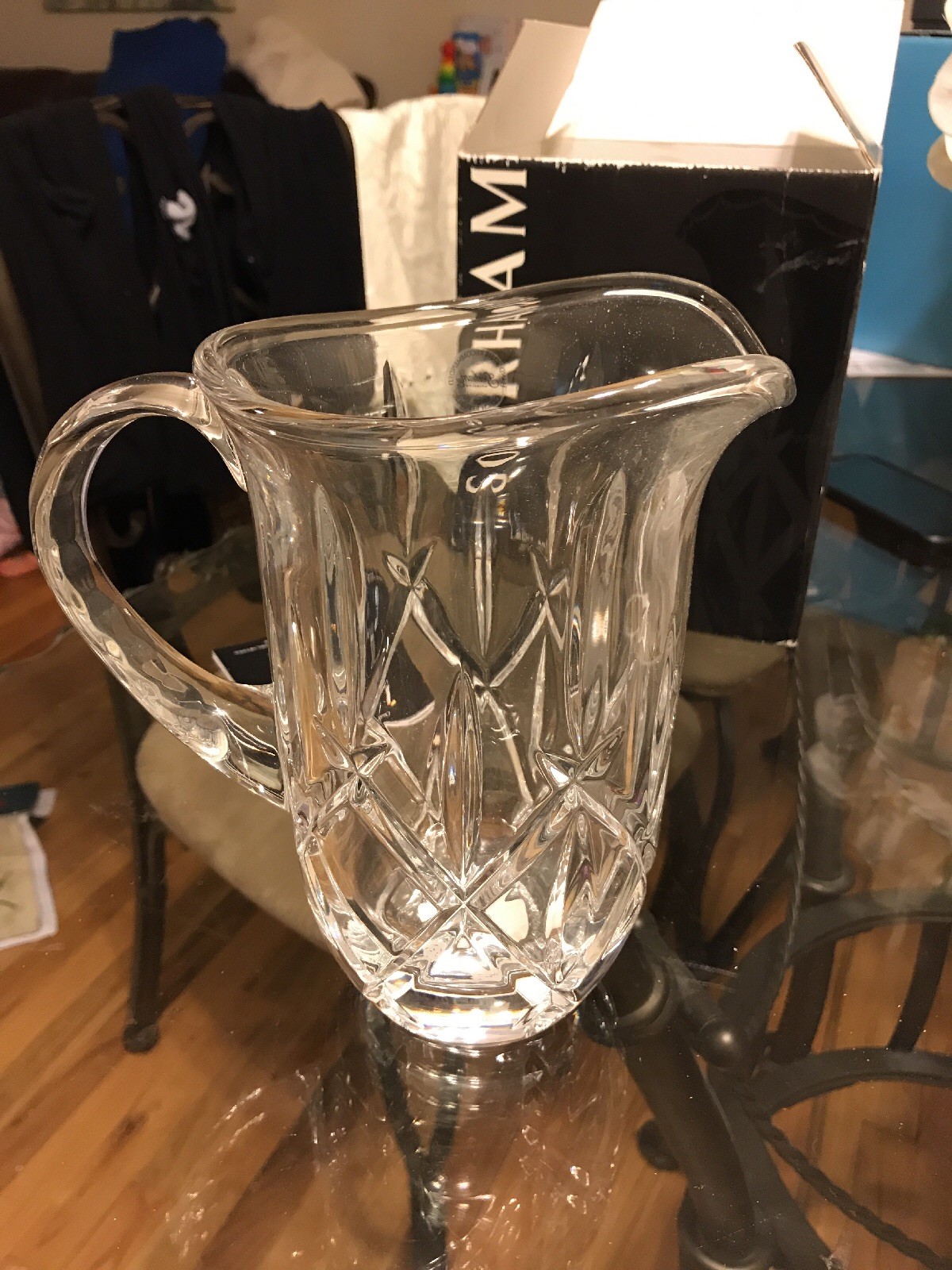 Gorham Lady Anne 8.5" Pitcher Full Lead Crystal New With Tag | eBay