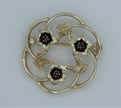 Vintage Sarah Coventry Circle Flower Pin Brooch #5313R Gift Box Free ...