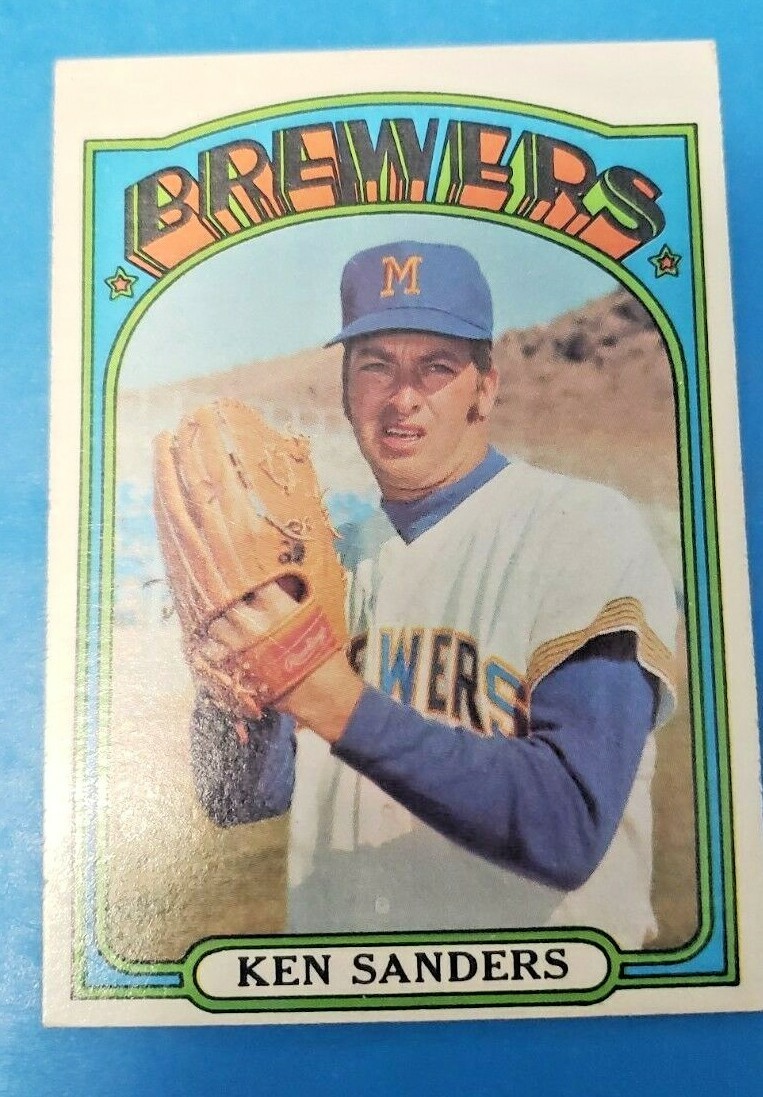 1972 Topps #391 Brewers Ken Sanders Baseball Card EX #2 | eBay