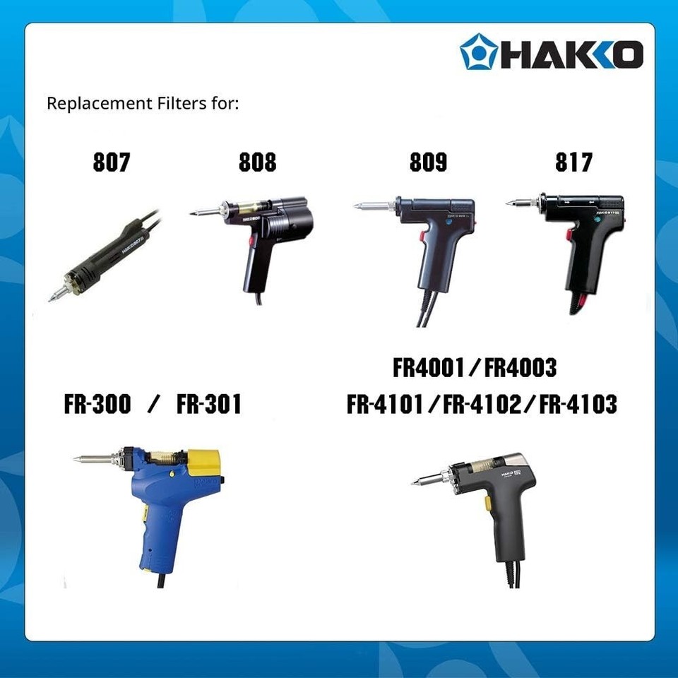 HAKKO Ceramic Paper Filter L (10 Pack) for FR -310/FR -4103 A 5044 + B ...