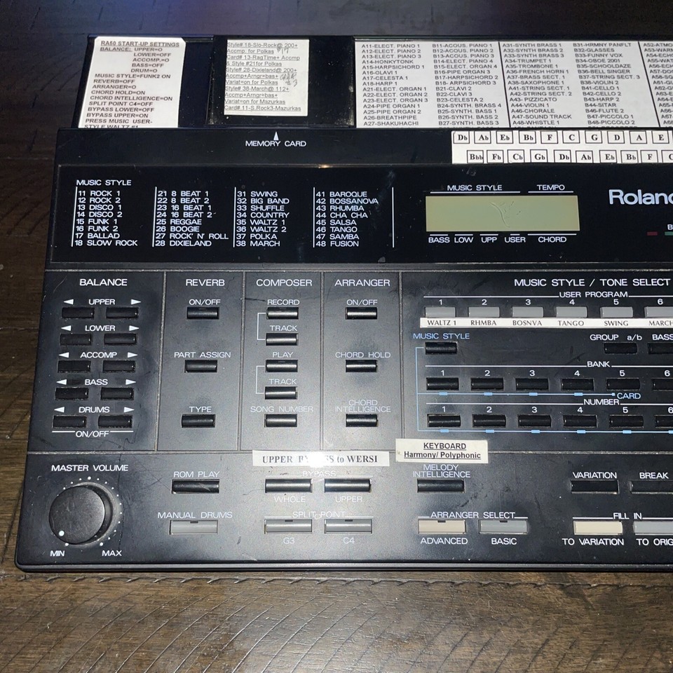 Vintage Roland Realtime Arranger RA-50 MIDI Synthesizer. Tested / Works ...