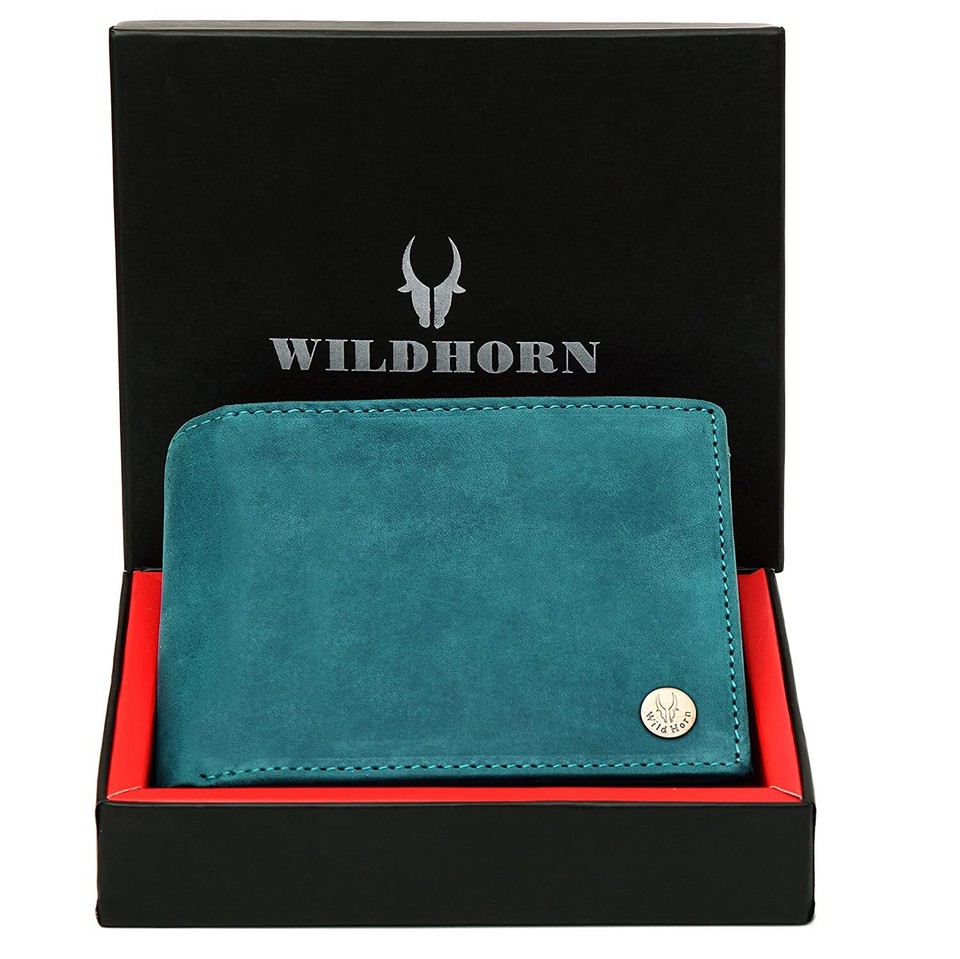 Brand New Authentic Wildhorn Rfid Blue Hunter Genuine Leather Wallet ...