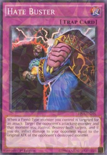 1x (EX) Hate Buster - BP03-EN205 - Shatterfoil - 1st Edition YuGiOh ...