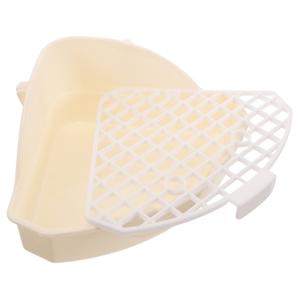 Animal Litter Tray Small Plastic Pan Chinchilla Corner Pet Toilet ...