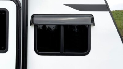 GT RV Trailer Window Visor Smoke 1PC. Universal Fits 12 - 16 inch wide ...