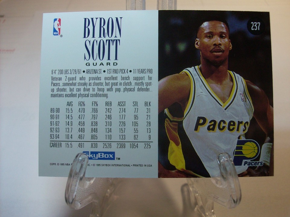 1994-95 SkyBox Premium #237 - Byron Scott - Indiana Pacers 94-129 | eBay