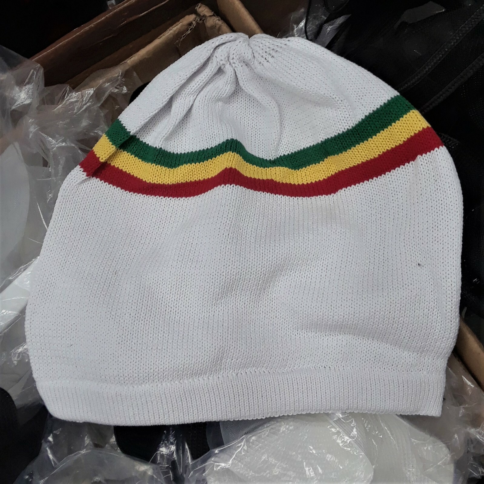 L/XL Tall Long Dreadlocks Rasta Visor Cap Hat Crown Africa Jamaica Tam Striped | eBay