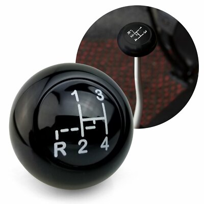 4-Speed Shift Pattern Black Gear Shift Knob M12 & M7 Beetle Ghia Split ...