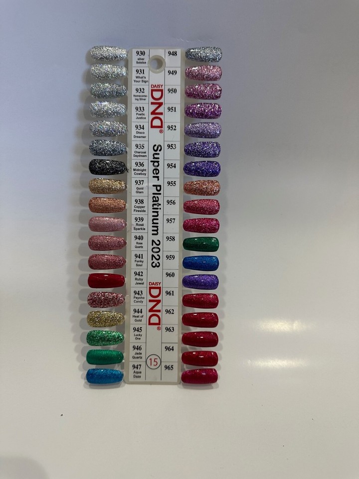 DC&DND Daisy Color Chart Gel Polish Color Sample Chart Palette Display ...
