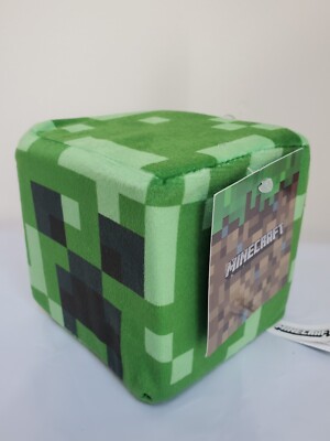 Mojang Minecraft Creeper Cube Block Green Jinx Plush Stuffed Toy | eBay