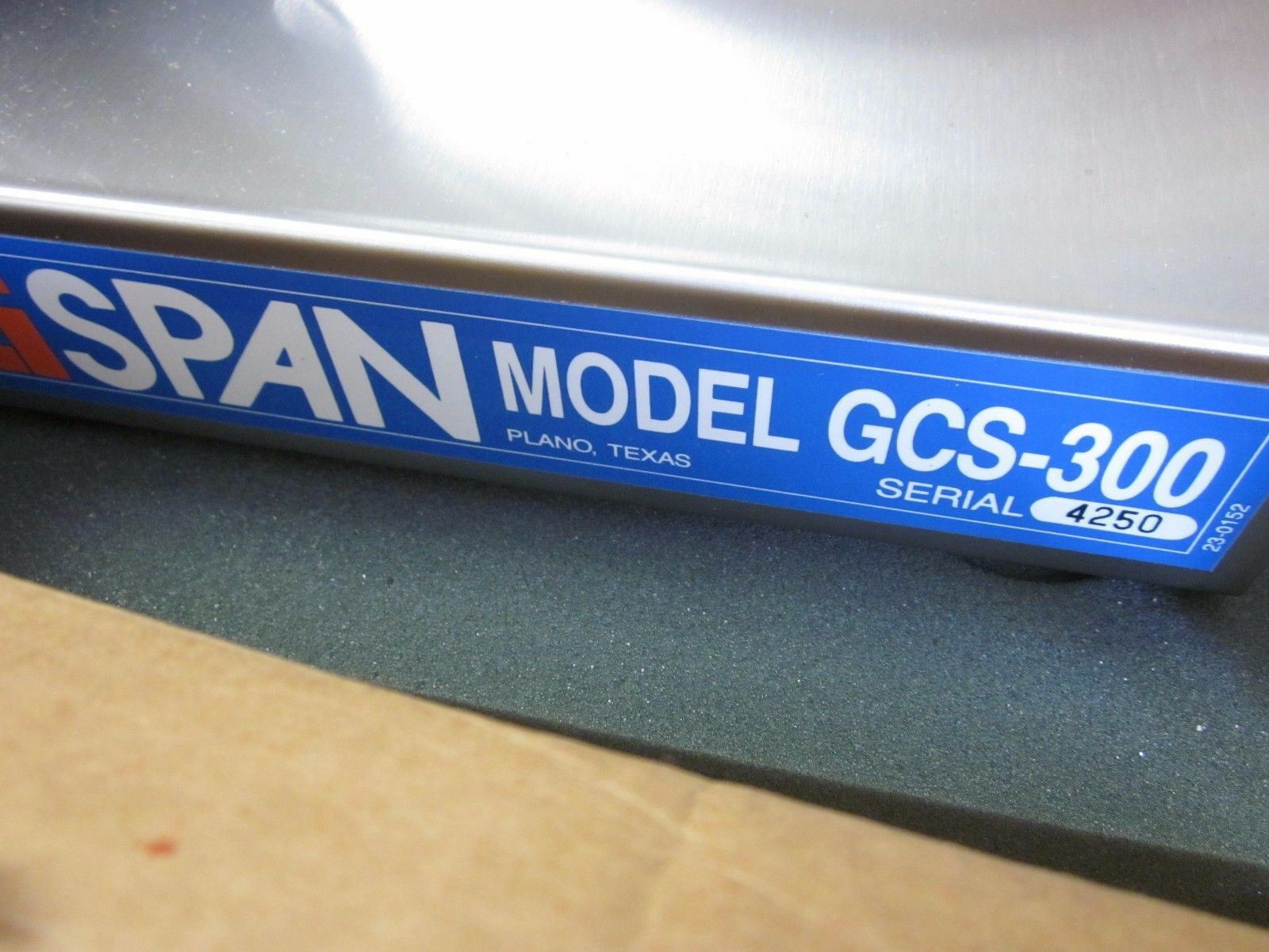 Span GCS-300 Gas Cylinder Scale, 60LBS, Stainless Steel, NIB Semi Gas ...