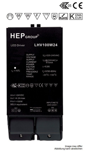 LED DRIVER LHV100W24 HEP Group Alimentatore 220-240V 100W 24V IP20 | eBay