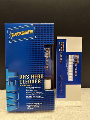 Blockbuster Video VHS Head Cleaner, VHS Wet System, No Solution | eBay