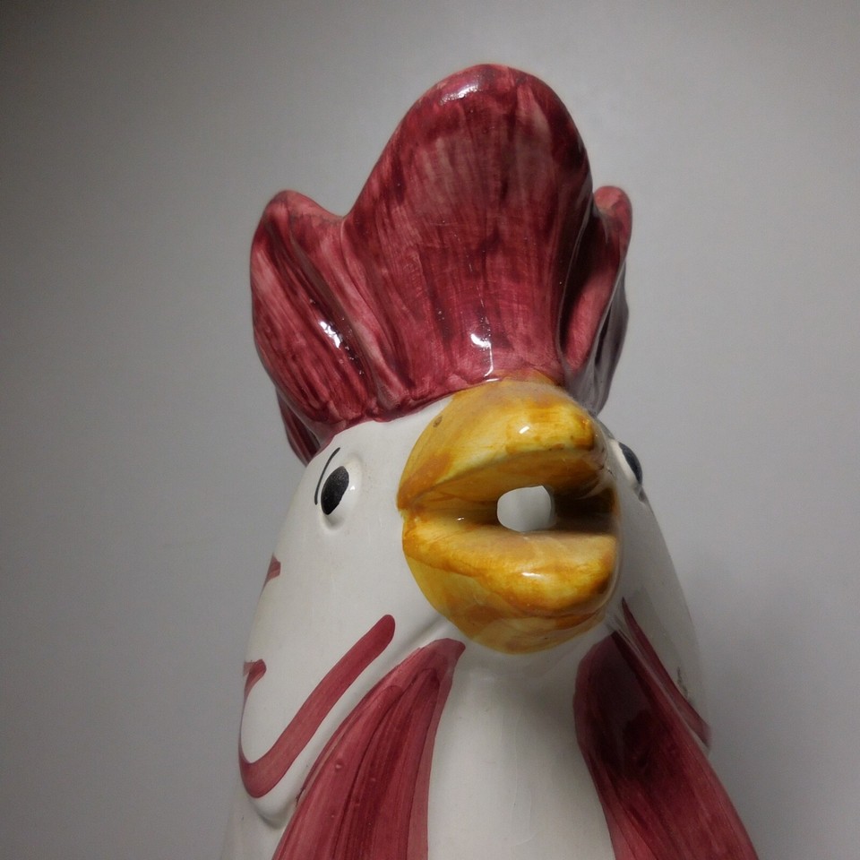 N25.2 Pitcher Jug Rooster Ceramic Earthenware Friûl Italy Art Deco Table | eBay