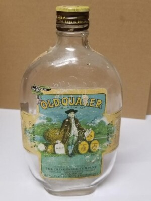 Vintage Empty Old Quaker Whiskey Bottle | eBay