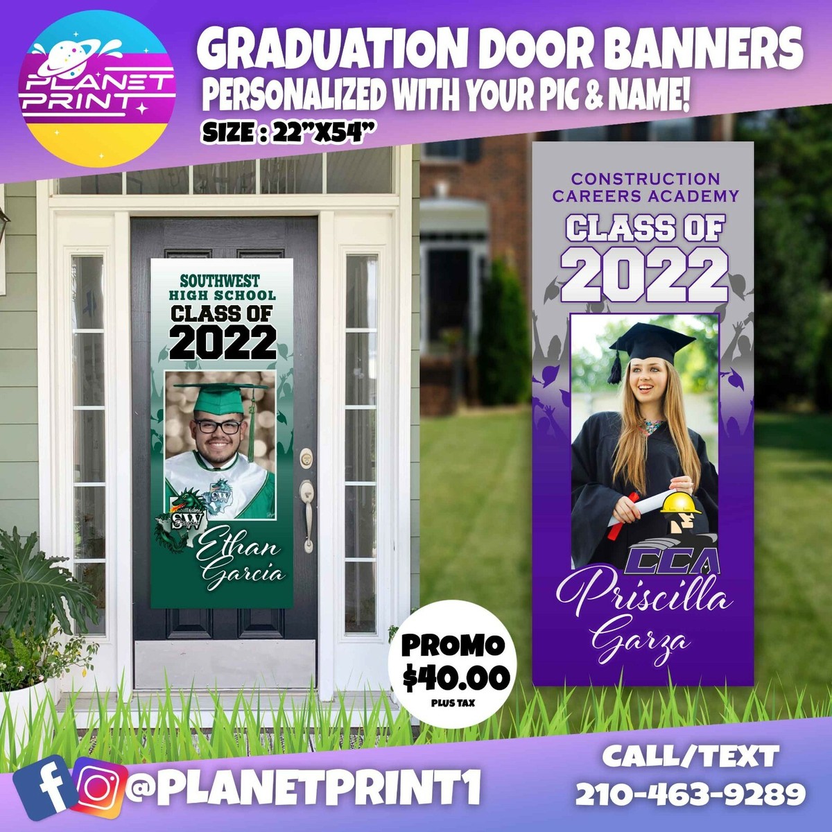 8th Grade Graduation Banner Congrats Grad Banner Graduation Banner