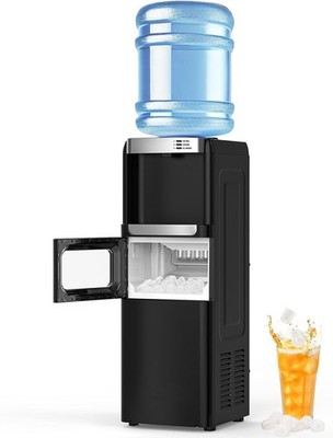 Water Dispenser with Ice Maker Function, Top Loading Hot and Cold Water ...