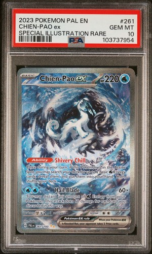 Pokemon Chien-Pao Ex 261/193 SIR Paldea Evolved Special Illustration ...