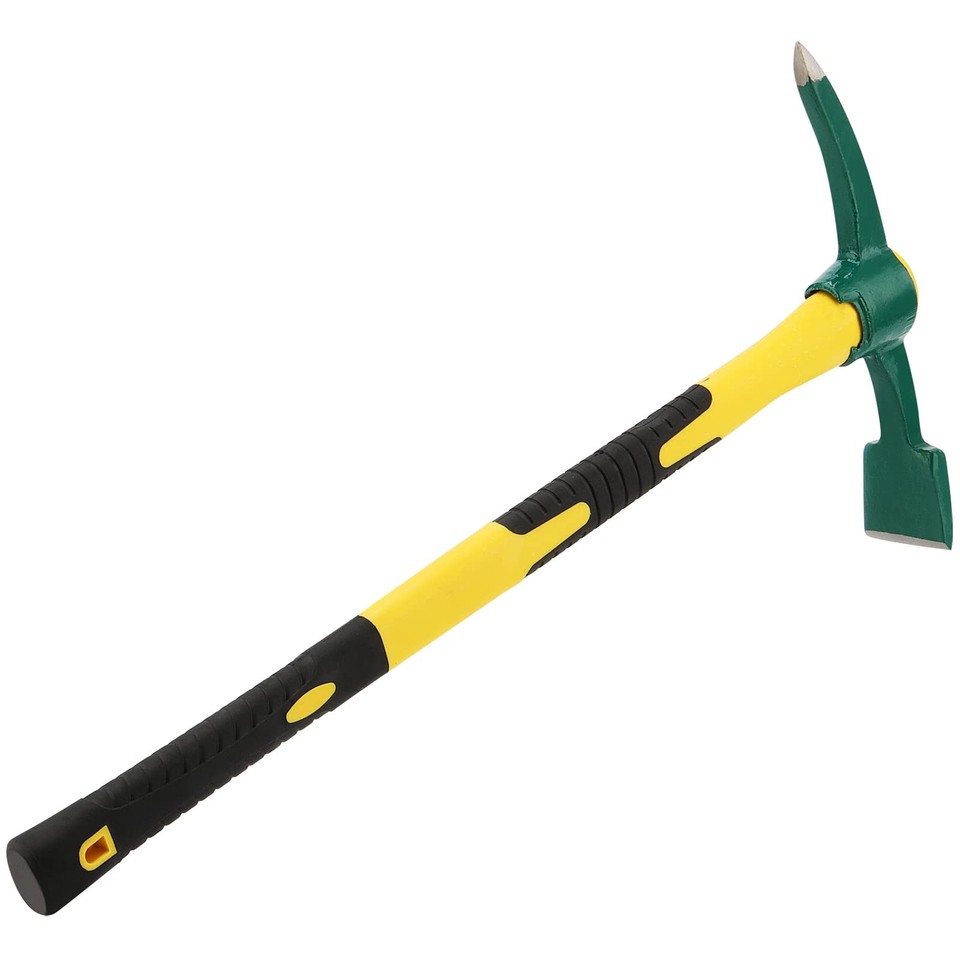 24 Inch Large Pick Mattock Hoe, Garden Pick Axe Forged Steel Weeding ...