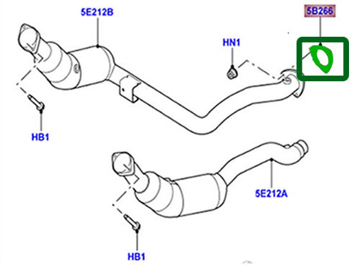 GENUINE LAND ROVER EXHAUST GASKET RANGE ROVER 06-12 LR4 WCM500110 | eBay