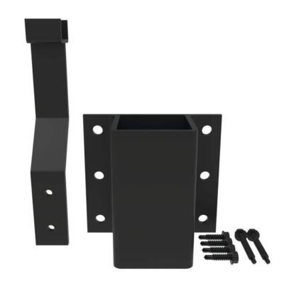 Veranda Rail Fascia Mount Mid Bracket MB Matte Black for 2.5" Aluminum ...