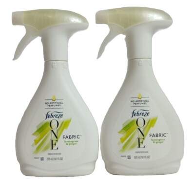 2X Febreze ONE Fabric Refresher Mist Spray Lemongrass & Ginger 16.9 Oz ...
